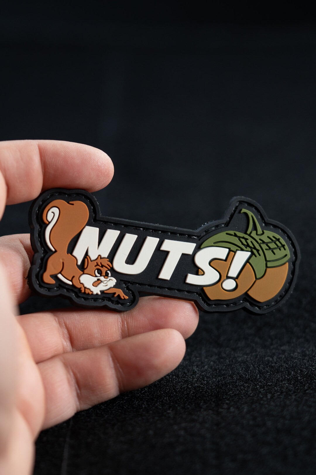 PVC Patch Tactical Morale Patch Velcro Patch NUTS, Squirrel, Cool Patch - Etsy