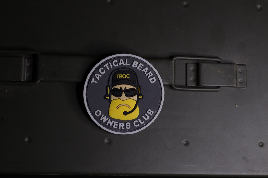 PVC Tactical Morale Patch Tactical Beard Owner Club - Etsy