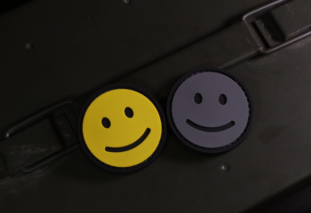 Smile PVC Morale Patch | Tactical Gear Accessory | Hook Backing - Etsy