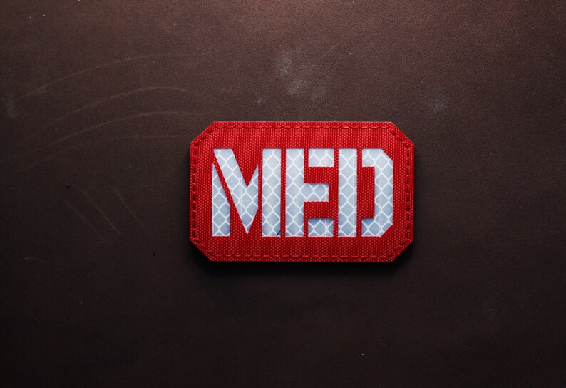 Patch Reflective Patch, Laser Cut Med, Hook Backing - Etsy