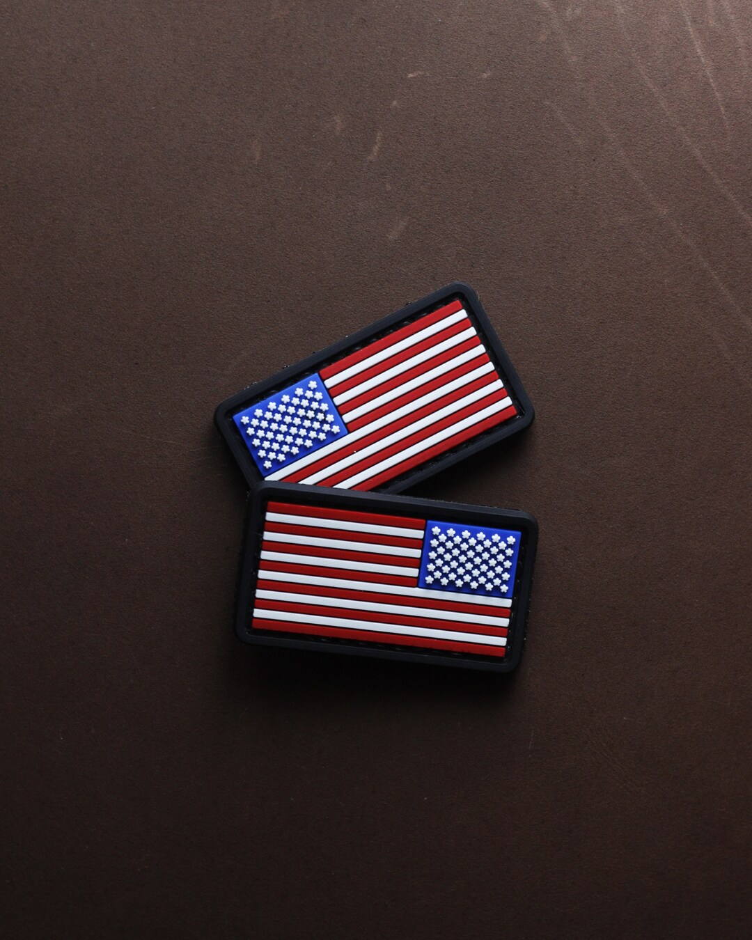 Set of Two Small American Flags. PVC Tactical Morale Patch, Small Patch ...