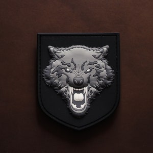 PVC Patch Tactical Morale Patch Velcro Patch, Wolf, Glow in Dark Patch ...