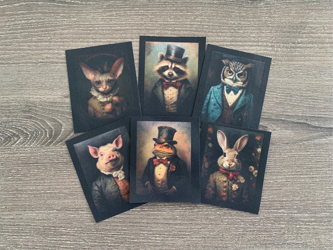 Mini Victorian Portrait Patches set of 6/ Punk Patch / Sew on Patch ...