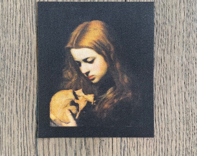 Mary Magdalene in Meditation Patch / Punk Patch / Sew on Patch / Fabric ...