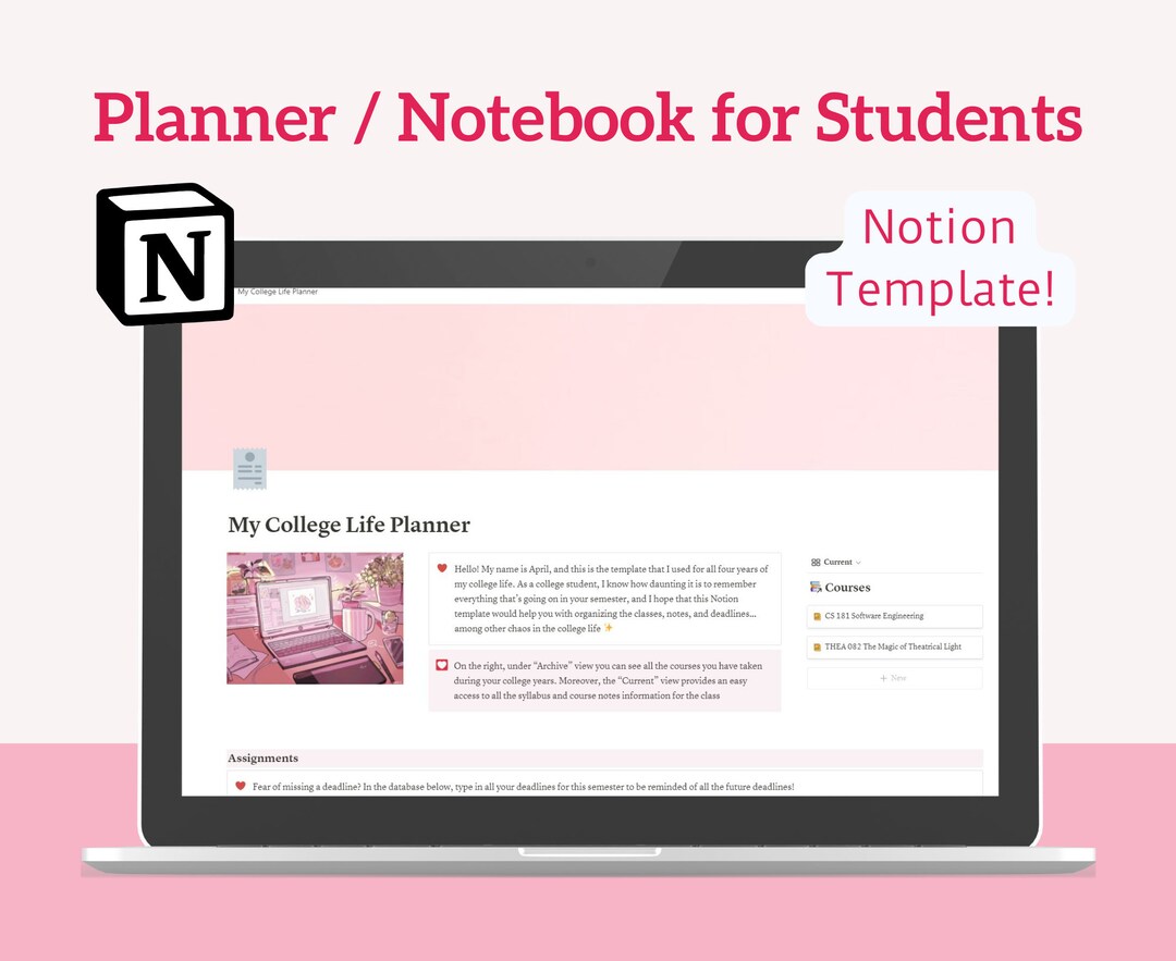 Notion Student Planner | Notion Templates for Students | Notion Study ...