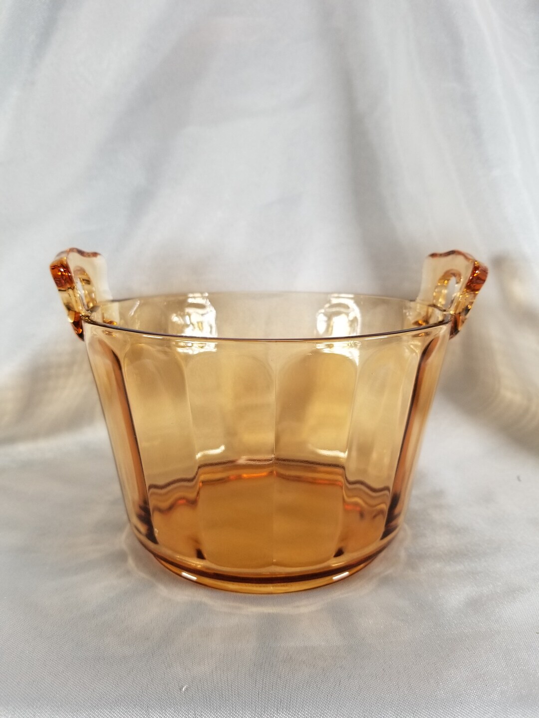 Vintage Fostoria Depression Glass Amber Ice Bucket Tub - Etsy
