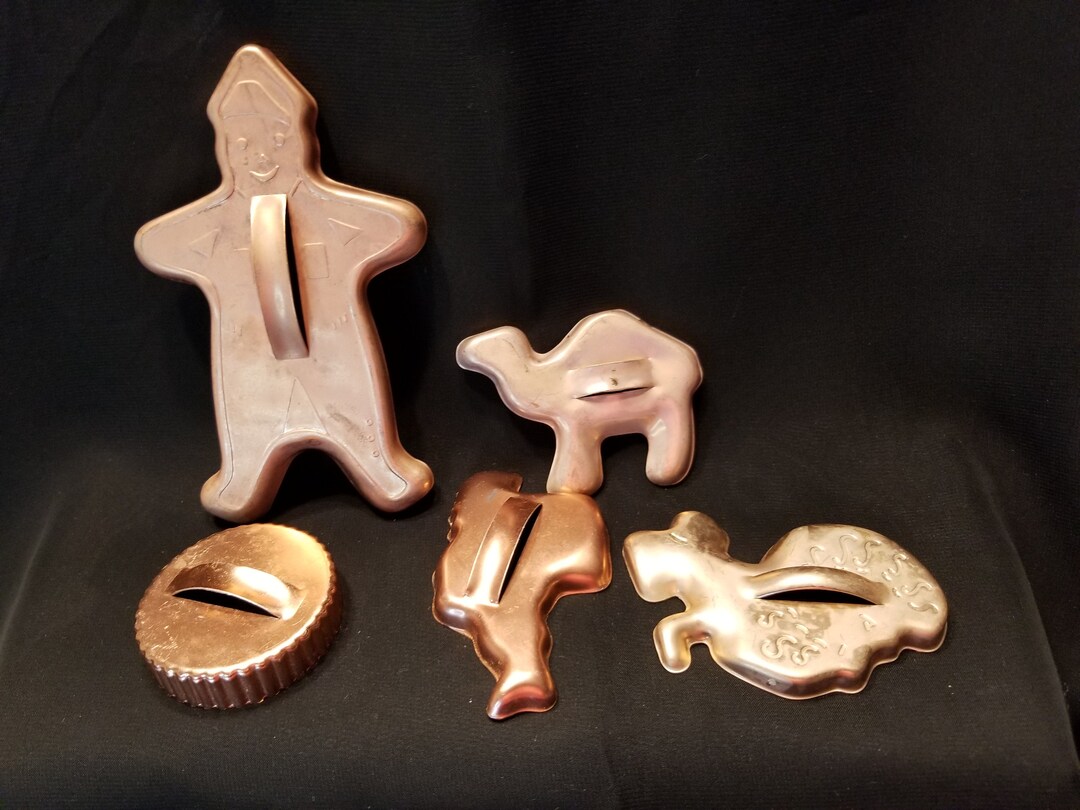 Vintage Copper Cookie Cutters - Etsy