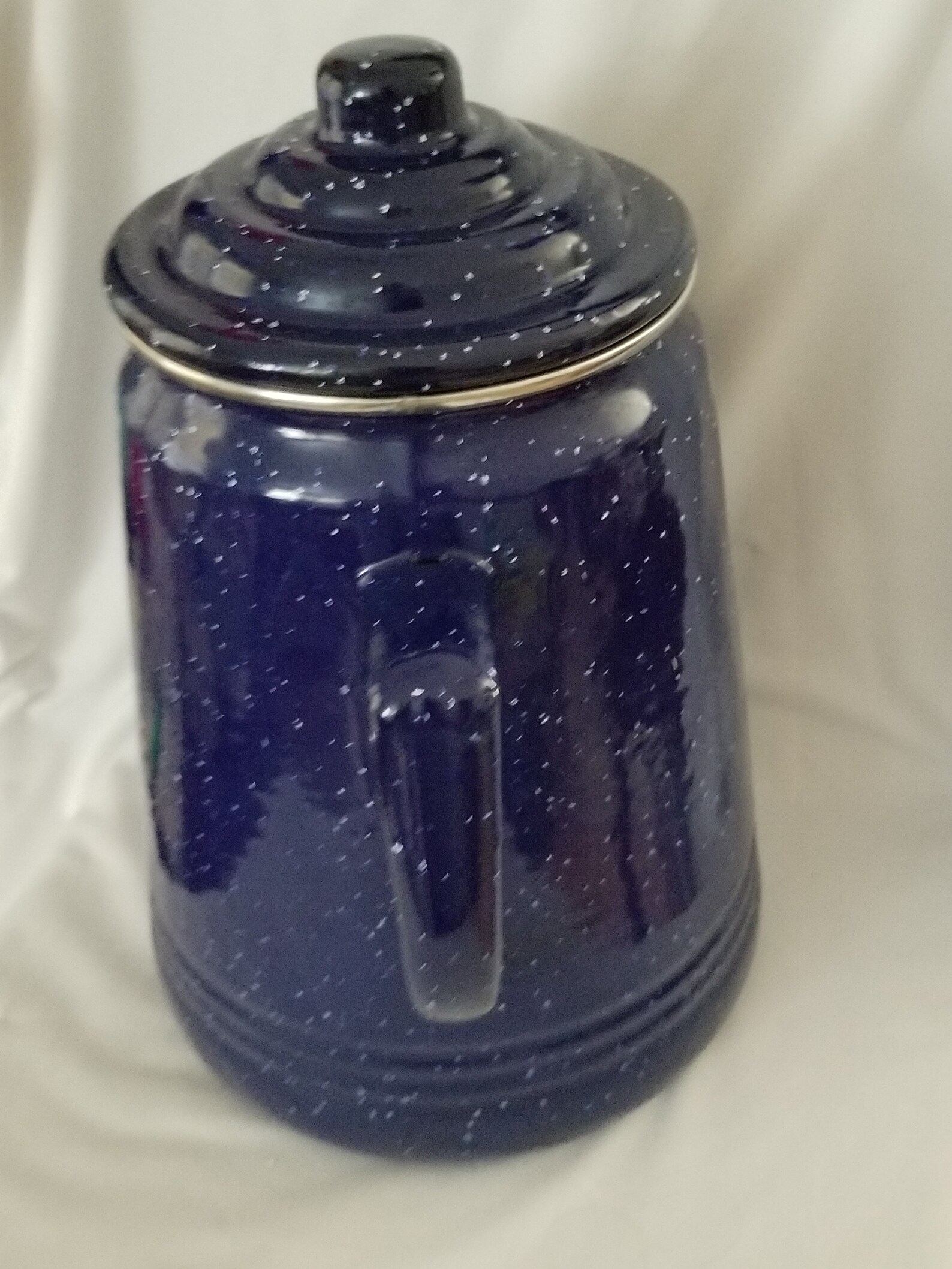 Vintage Cobalt Blue Graniteware Coffee Pot - Etsy