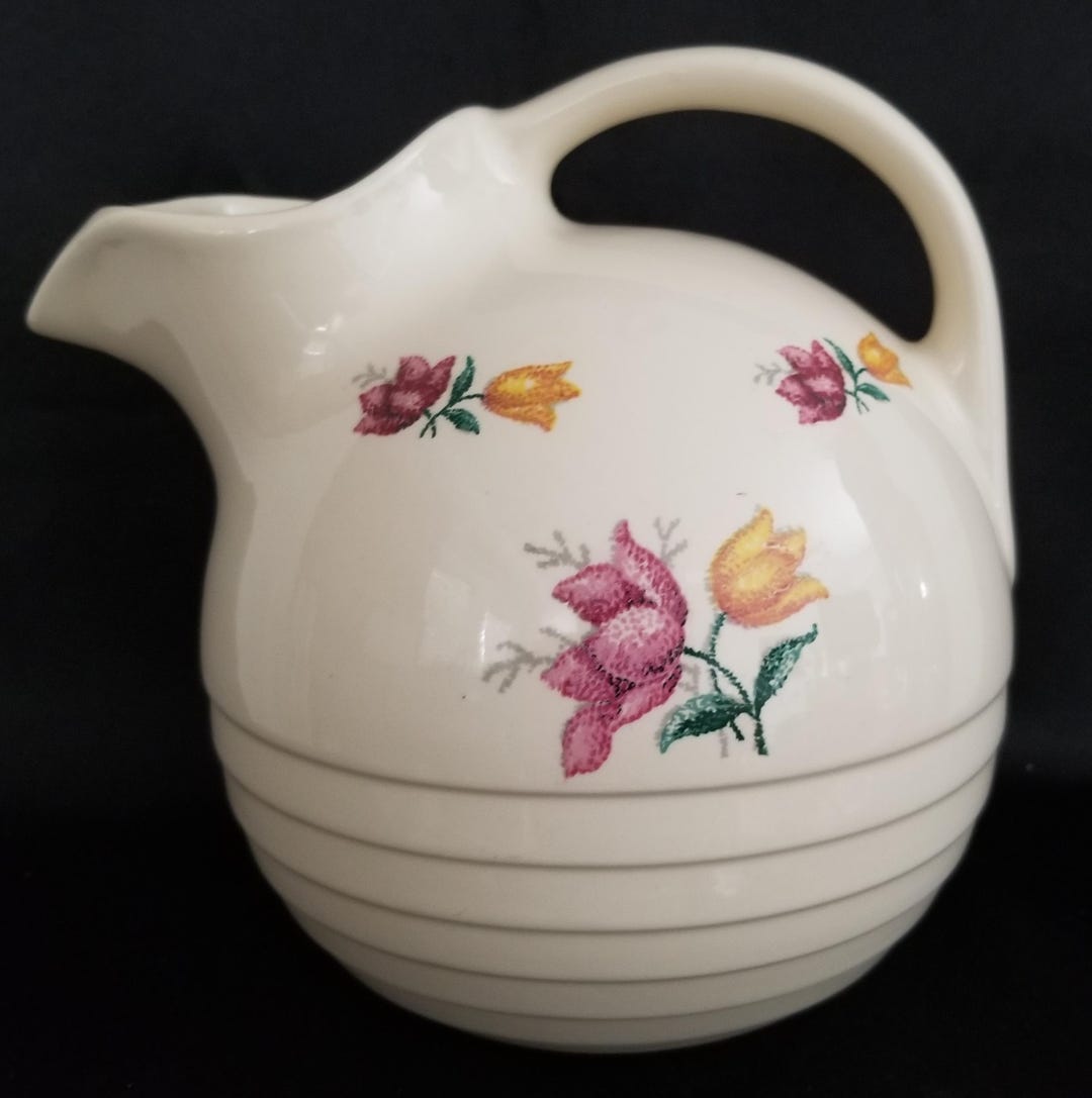 Vintage Universal Cambridge Pottery Morning Garden Glory Ball Jug ...