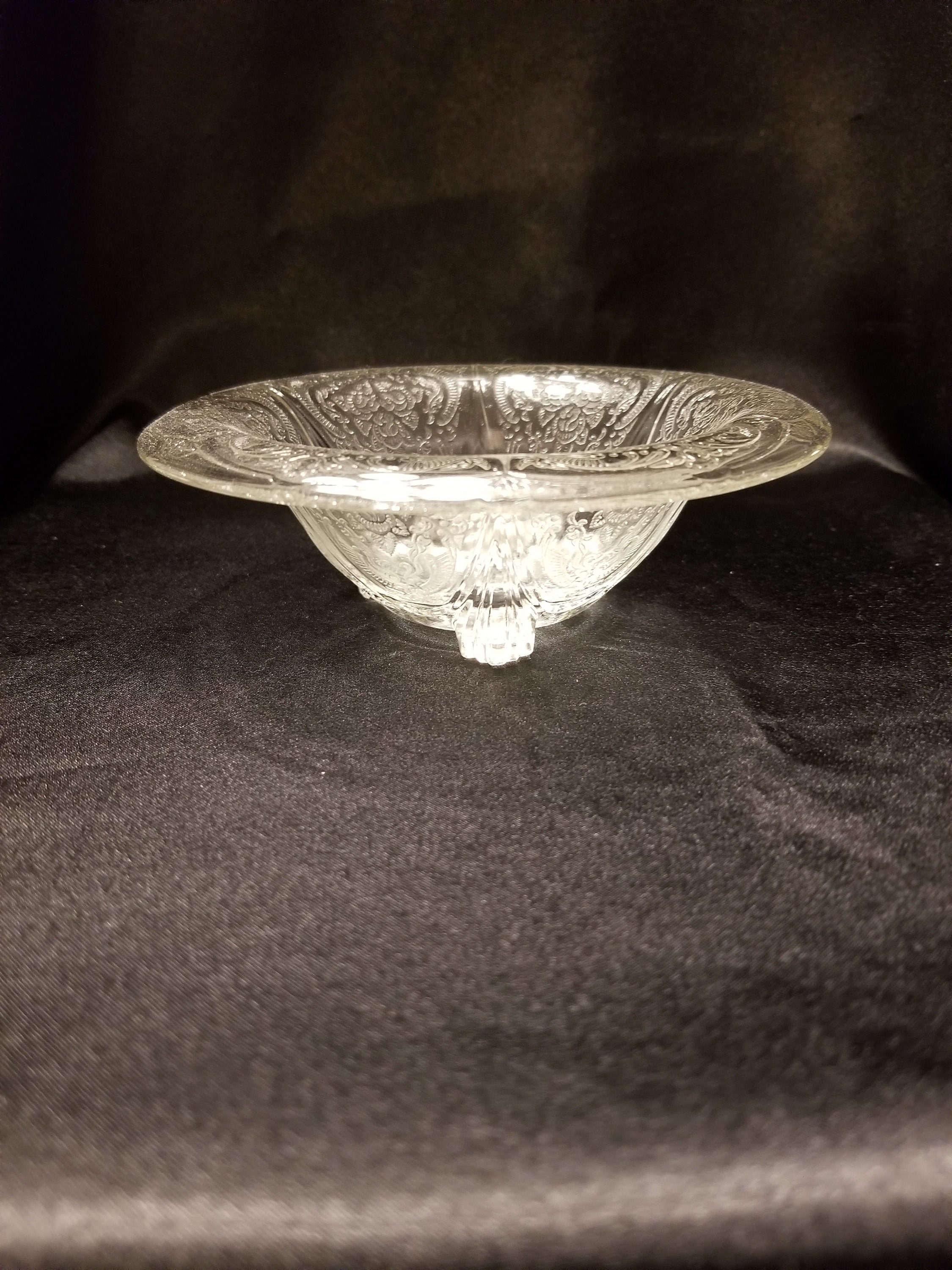 Vintage Depression Glass Hazel Atlas Royal Lace Candle Holder - Etsy