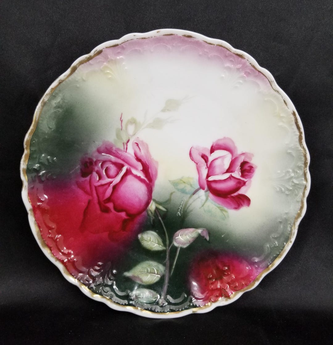Antique Weimar German Porcelain Hand-painted Signed Plate - Etsy