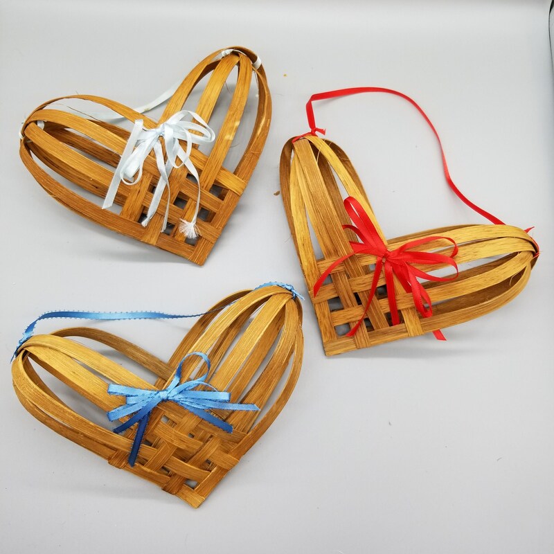 Woven Heart Basket - Etsy