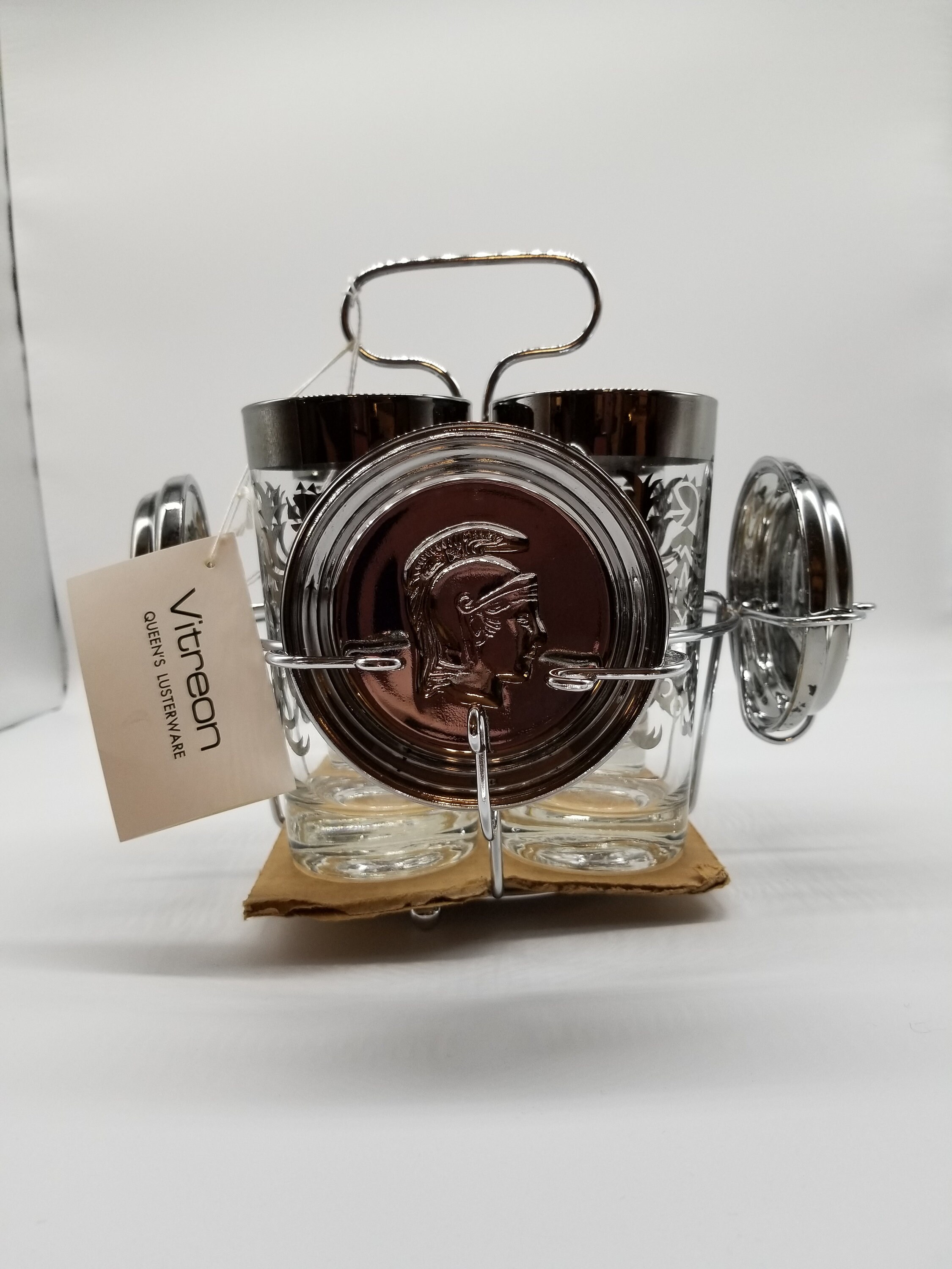 Vintage Queen's Lusterware by Vitreon Guardian Crest Glass - Etsy