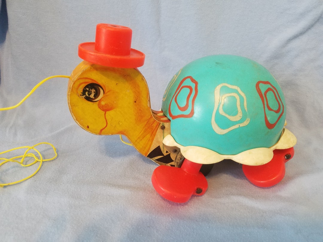 Fisher Price 1962 Tippy Toe Turtle Pull Toy - Etsy