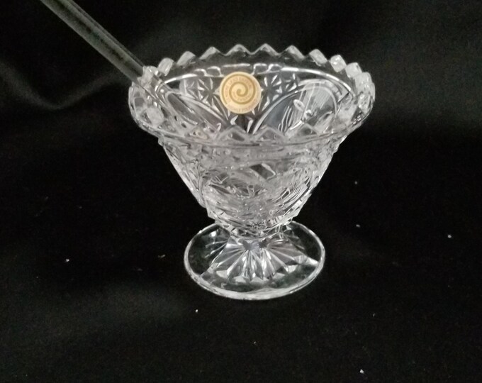 Crystal Footed Salt Cellar With Bird - Etsy