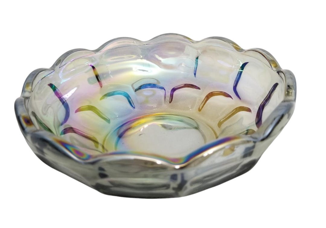 Vintage Federal Glass Colonial Pattern Nappy - Etsy