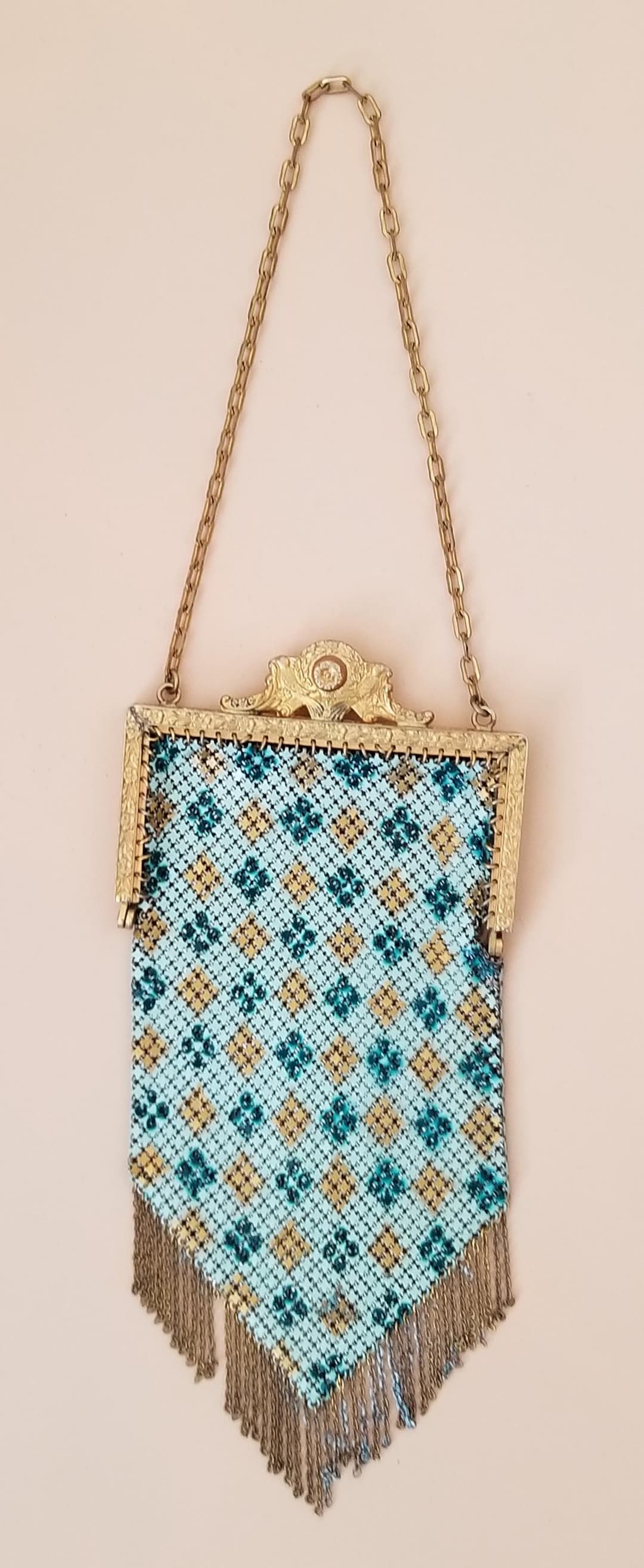 Vintage Mandalian Mfg. Co. Mesh Bag Flapper Purse - Etsy