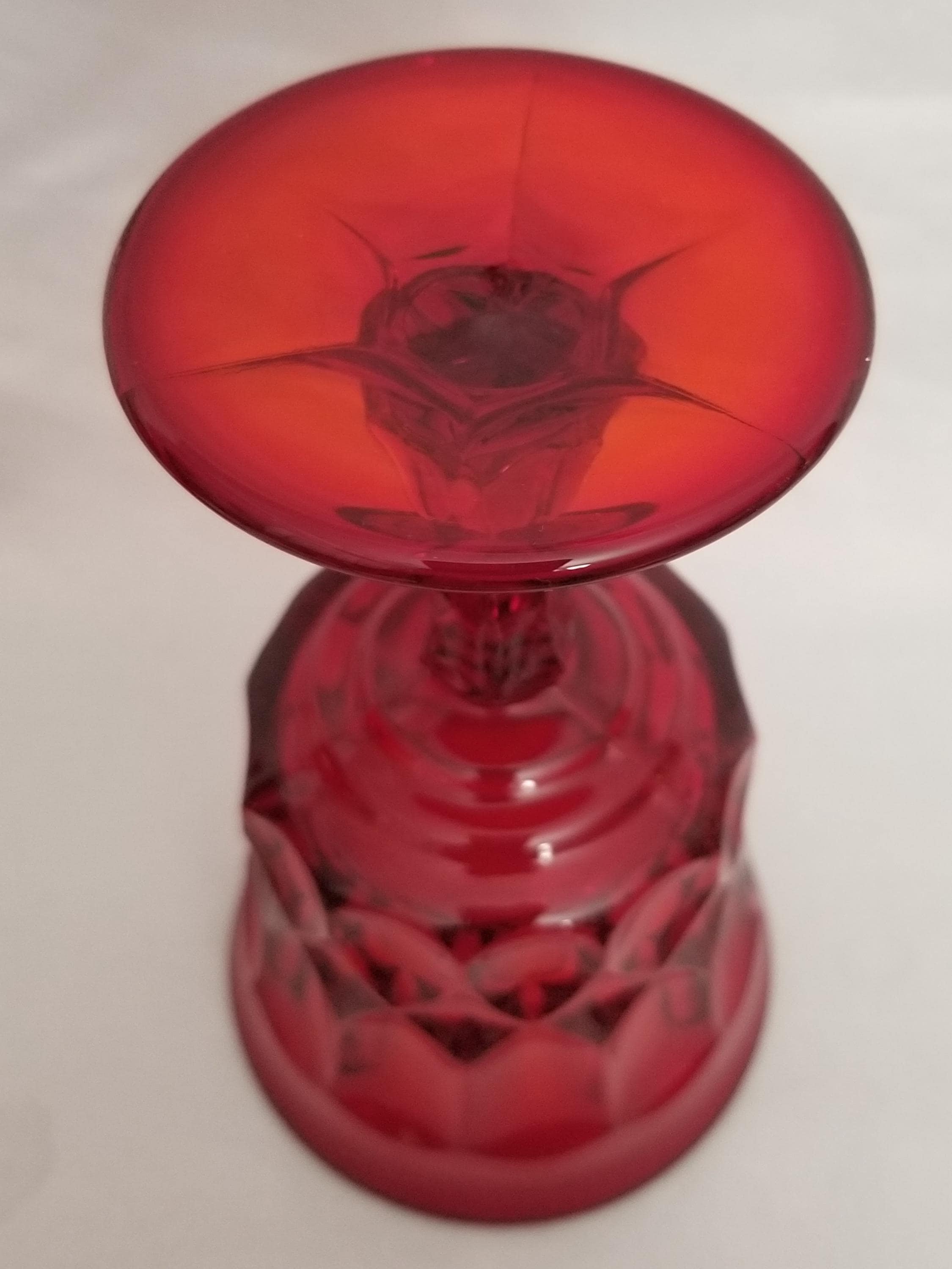 Vintage Noritake Perspective Red Glass Water Goblets - Set of 4 - Etsy