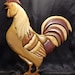 Intarsia Wooden Mosaic Rooster Wall Hanging by Hans Boecher - Etsy