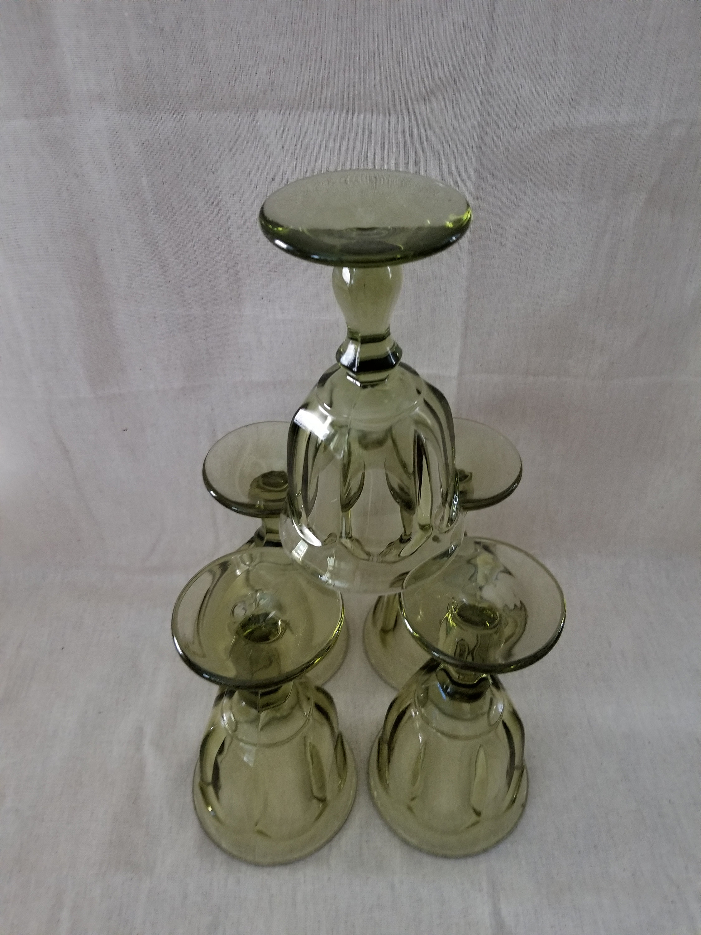 Vintage Imperial Glass Old Williamsburg Wine Glasses - Etsy