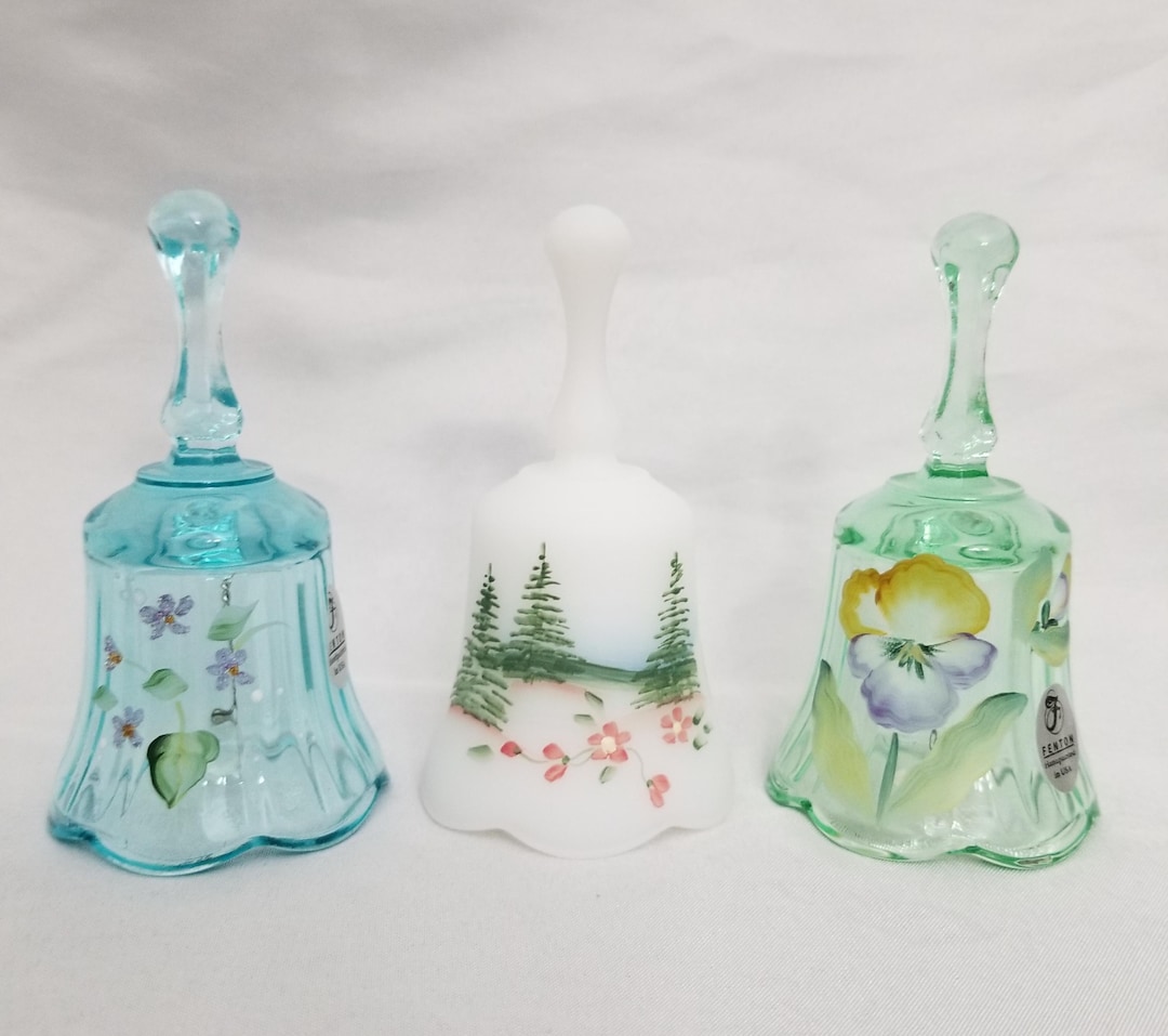 Beautiful Fenton Glass Hand-painted Bells Your Choice - Etsy