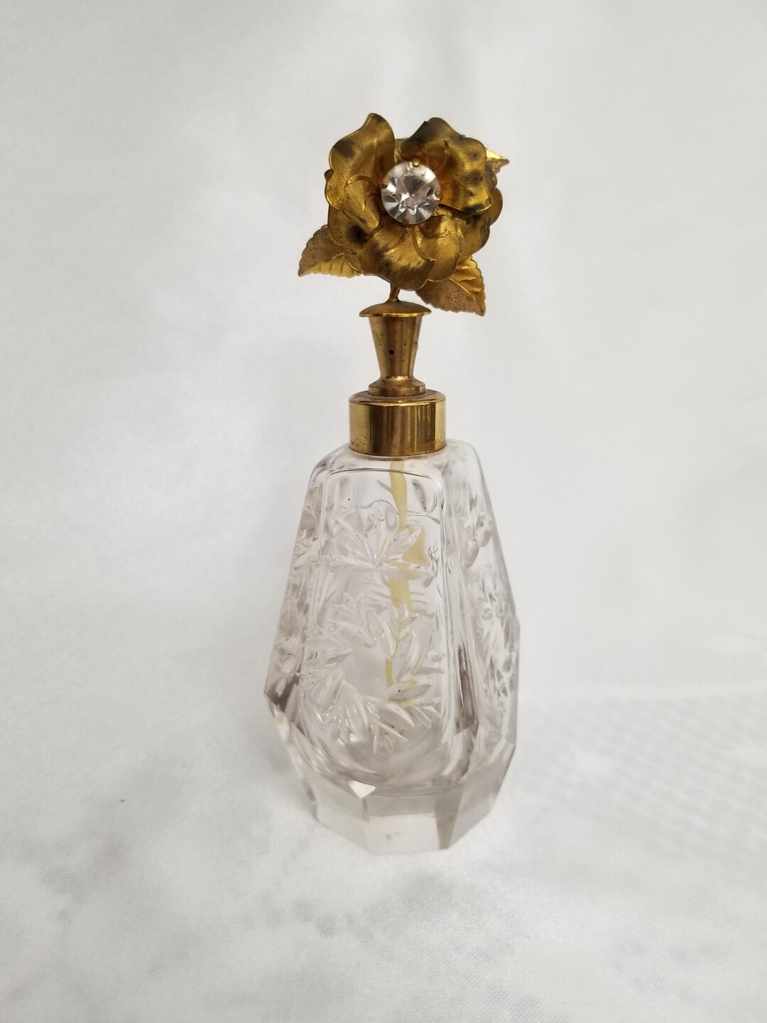 I.W. Rice (IRICE) Crystal Flower Top Perfume Atomizer - Etsy