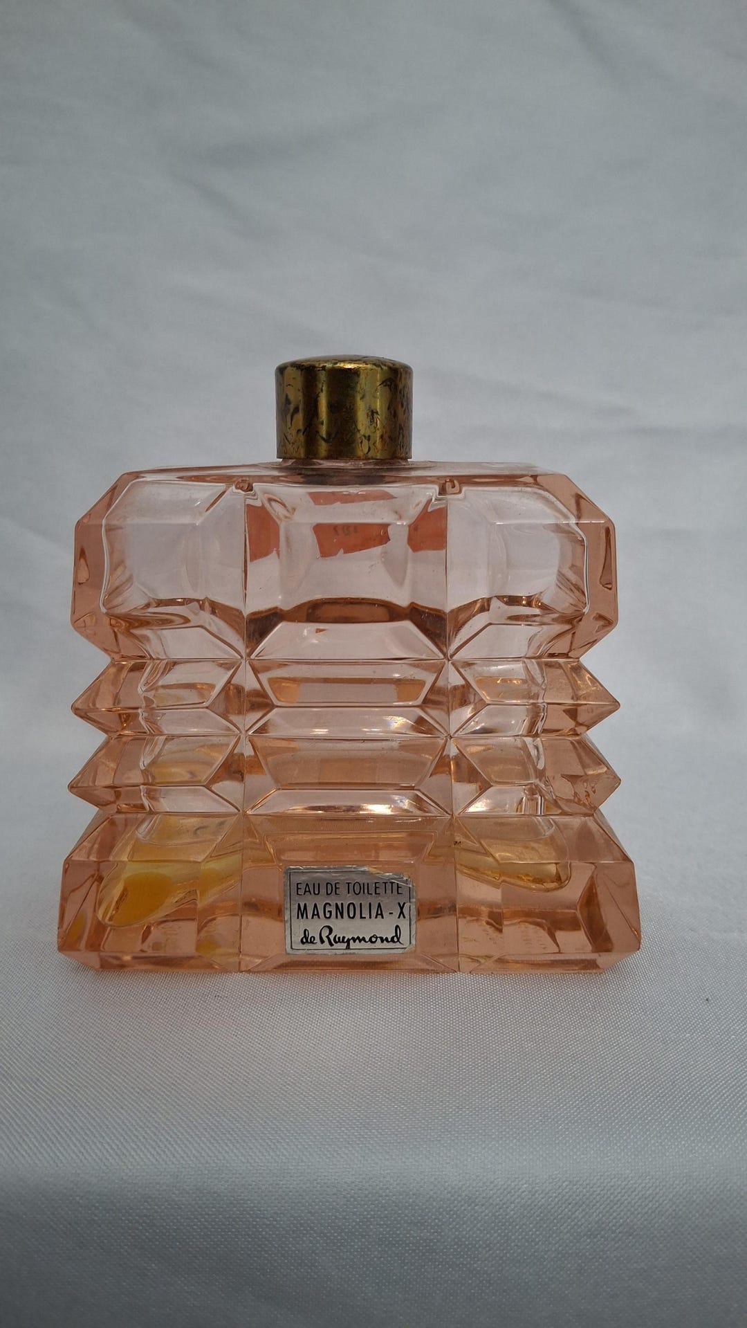 Rare Vintage Pink Glass Eau De Toilette Magnolia - X De Raymond Perfume ...