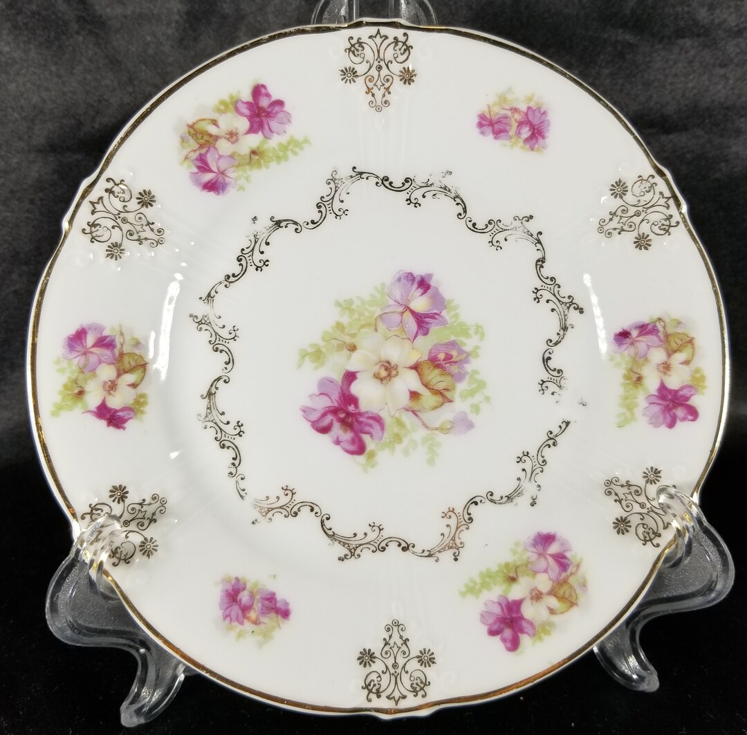 Antique Zeh Scherzer ZSC78 Wild Rose Bread & Butter Plate - Etsy