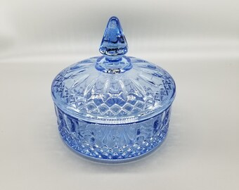 Blue Glass Candy Dish | Etsy