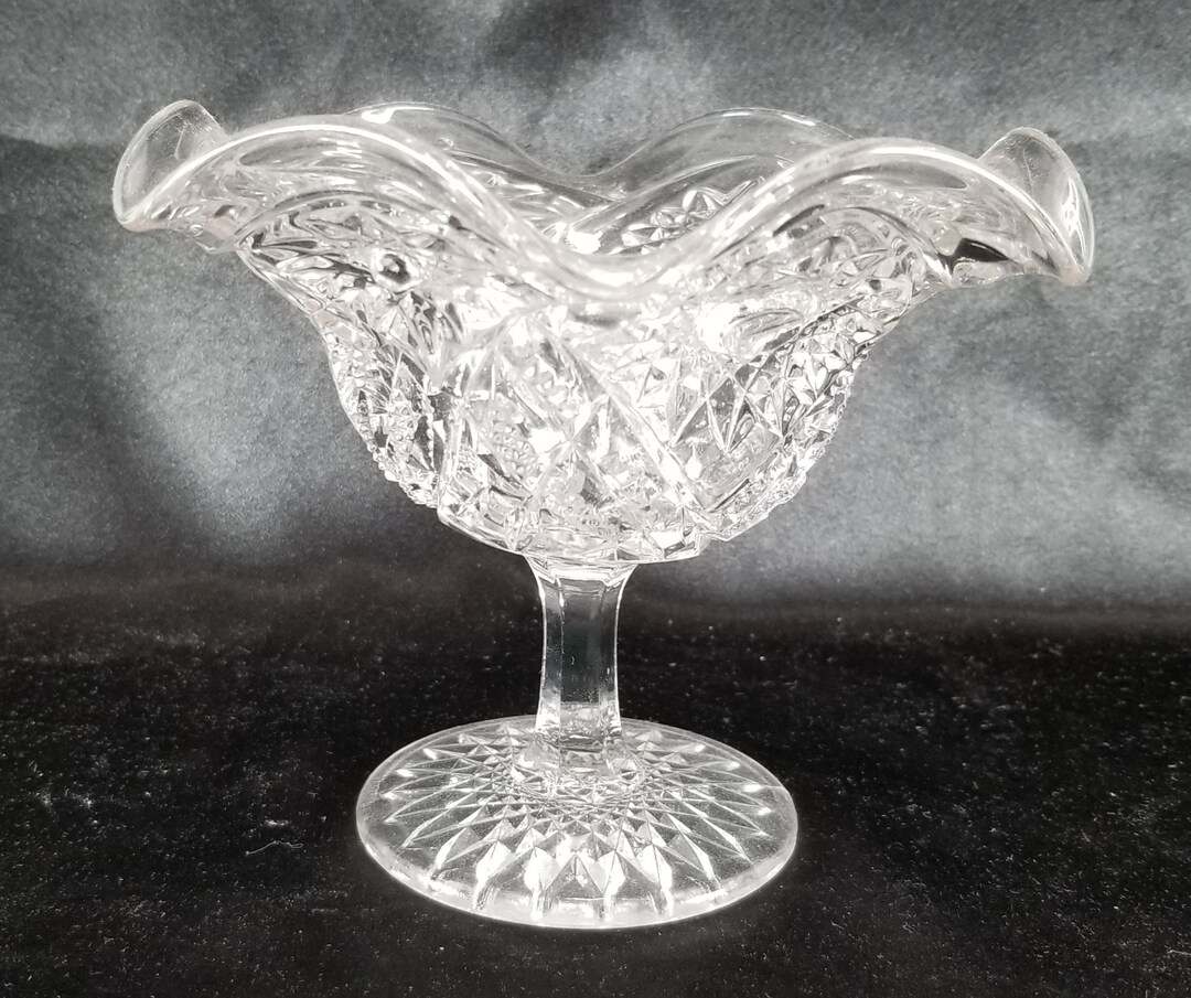 Vintage Imperial Glass EAPG Compote - Etsy