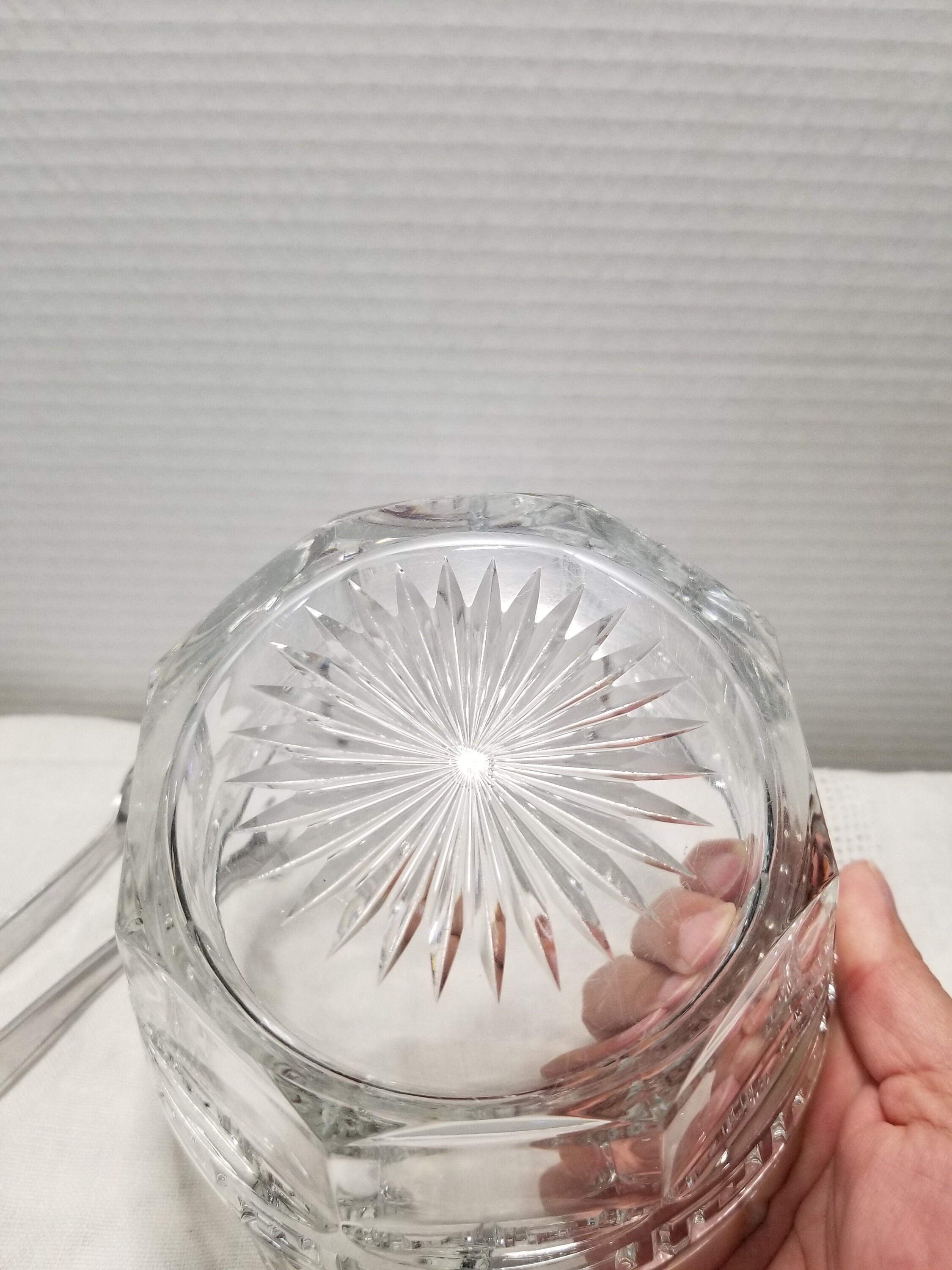 Vintage Heisey Glass Greek Key Ice Tub - Etsy
