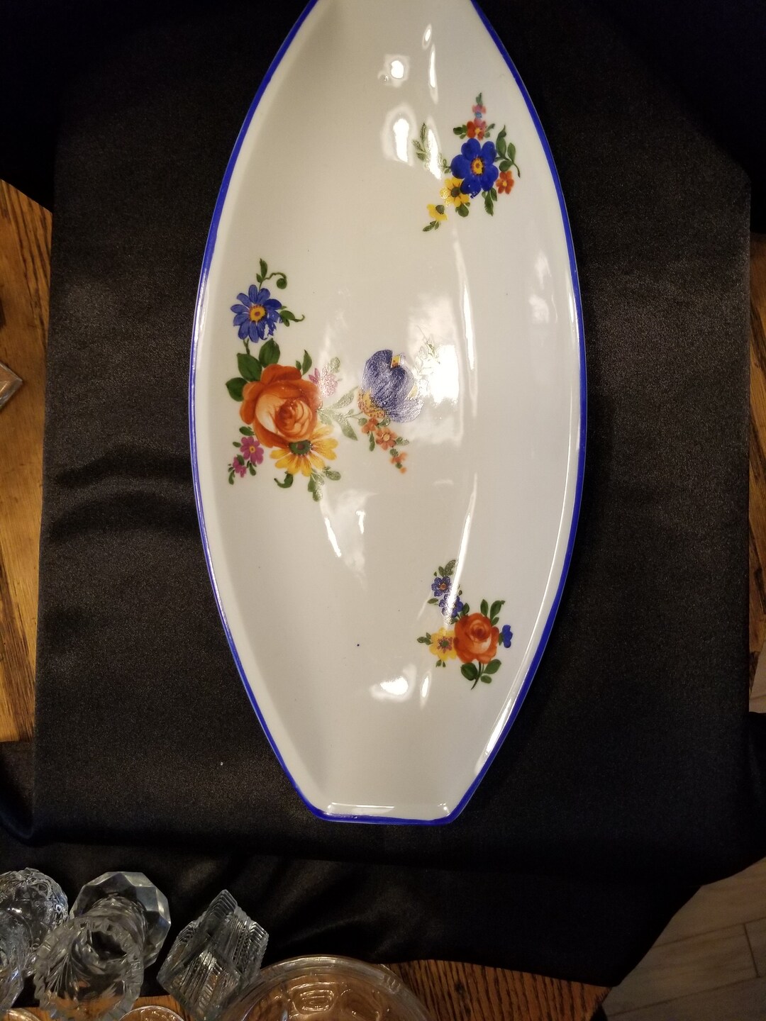 Vintage PK Unity Germany Floral Serving Dish - Etsy