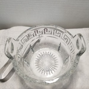 Vintage Heisey Glass Greek Key Ice Tub - Etsy
