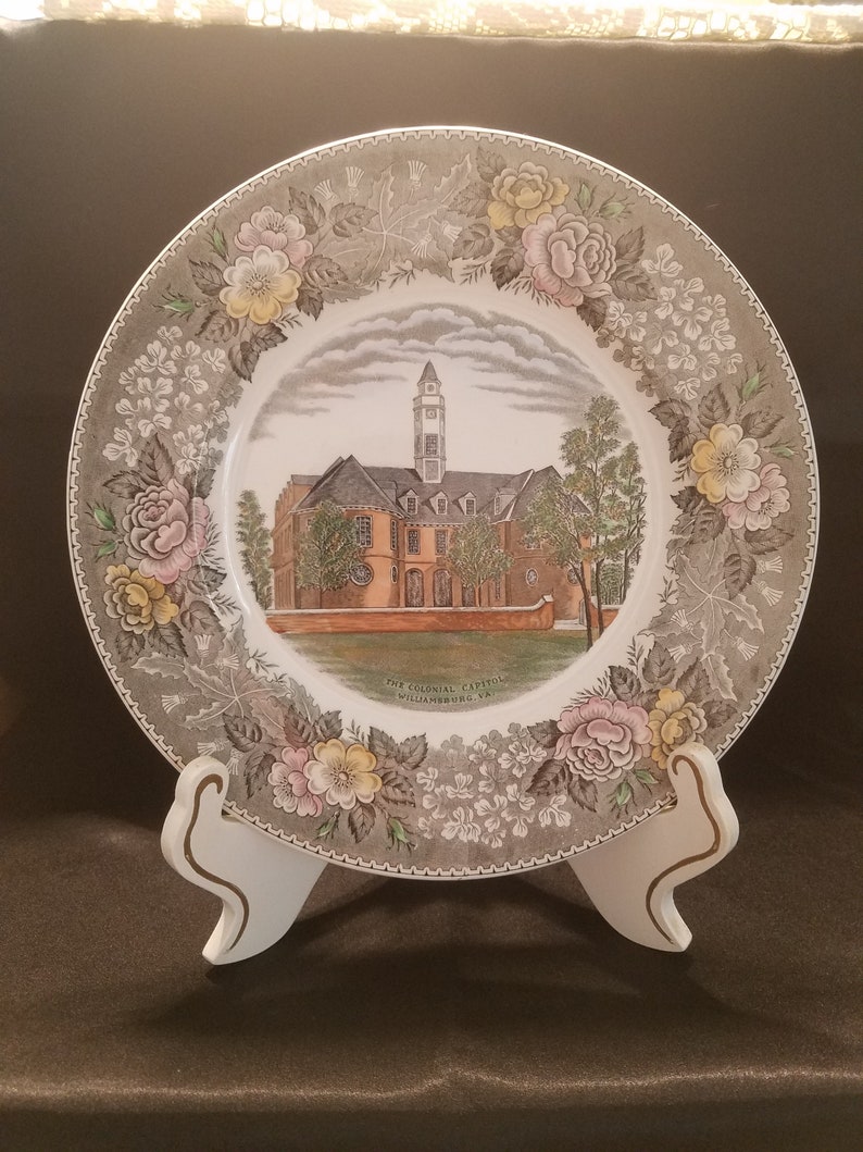Old English Staffordshire Ware the Colonial Capitol - Etsy