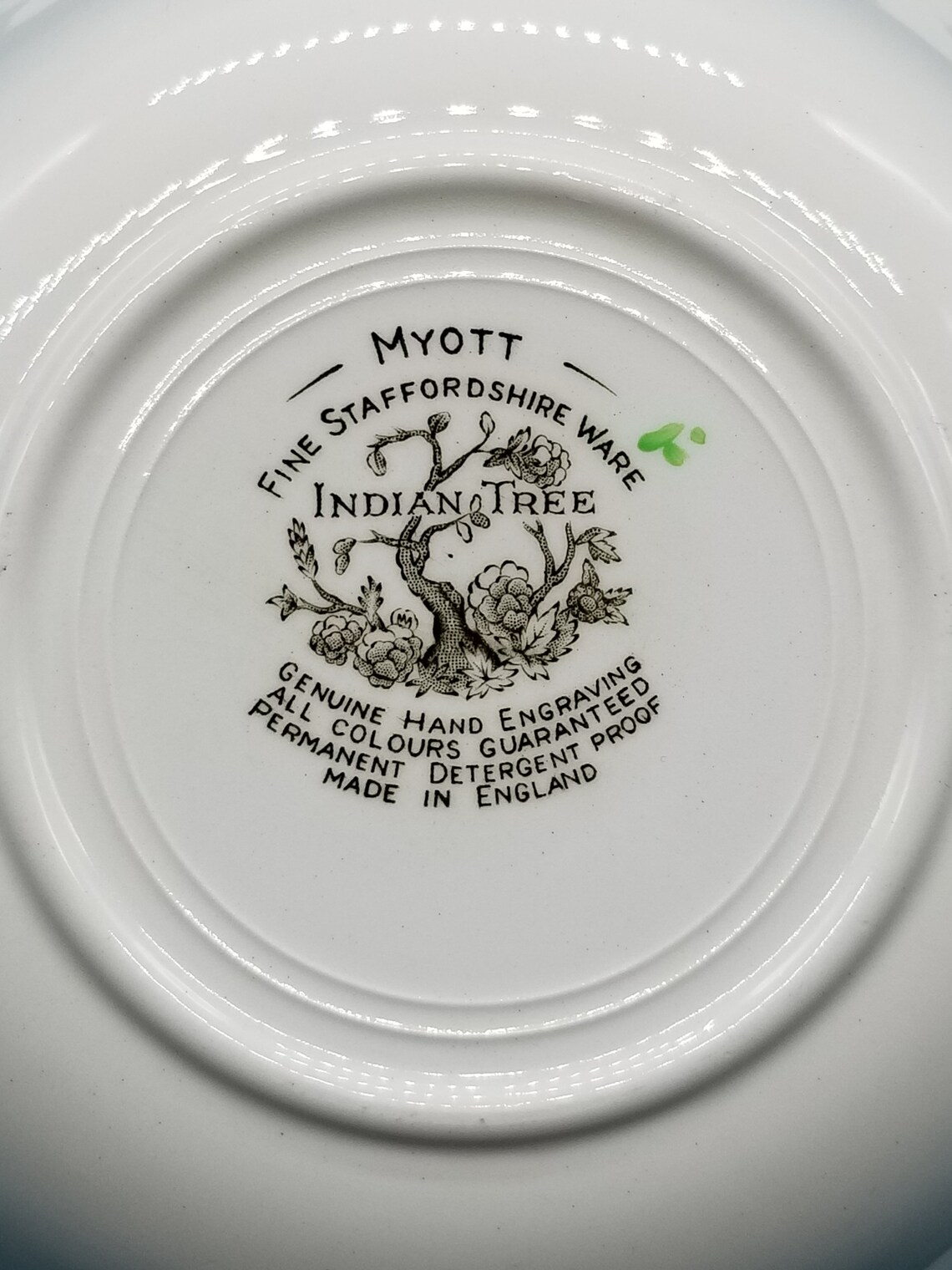 Vintage Myott Fine Staffordshire Ware Indian Tree Round - Etsy