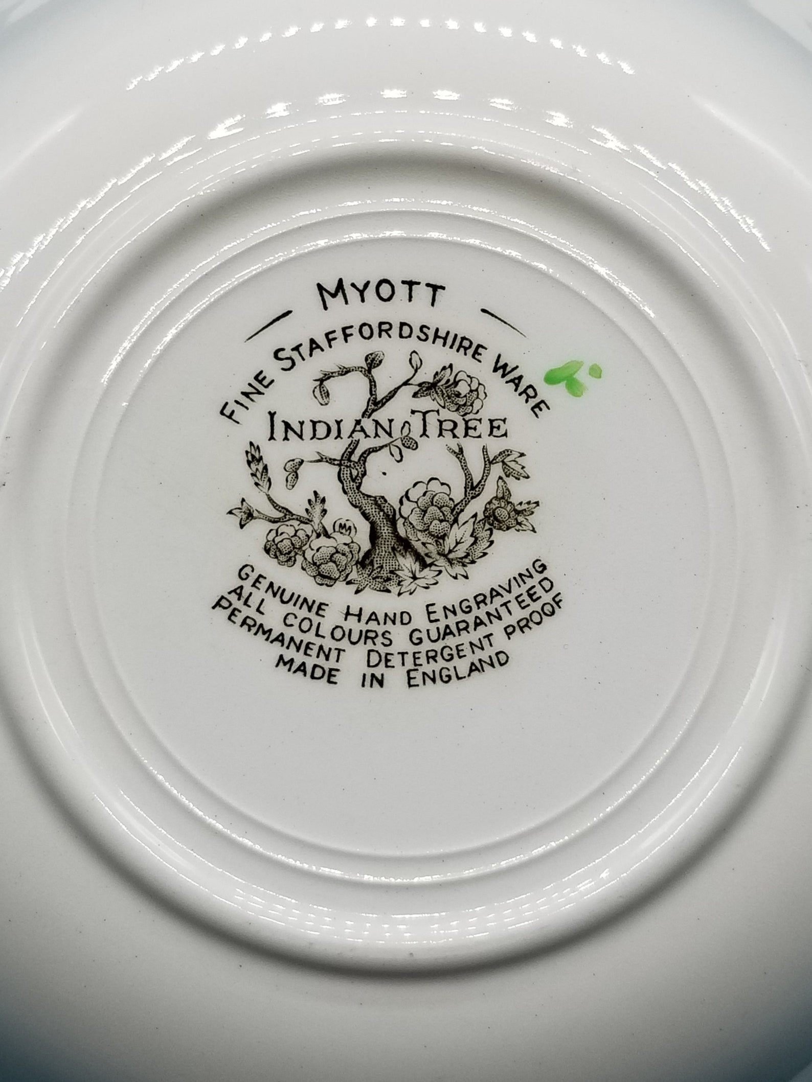 Vintage Myott Fine Staffordshire Ware Indian Tree Round - Etsy