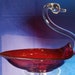 Vintage Duncan Miller Glass Ruby Red Open Swan - Etsy