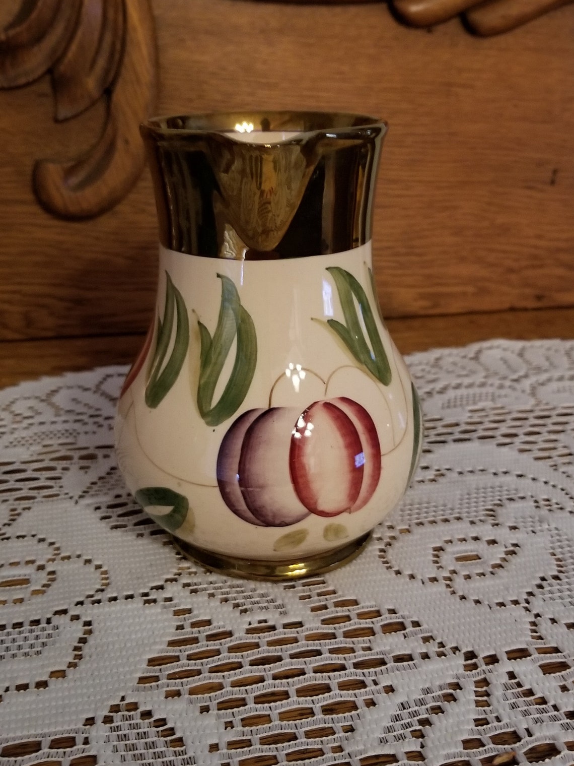 Vintage Wade Pottery Gold Luster Milk Pitcher - Etsy