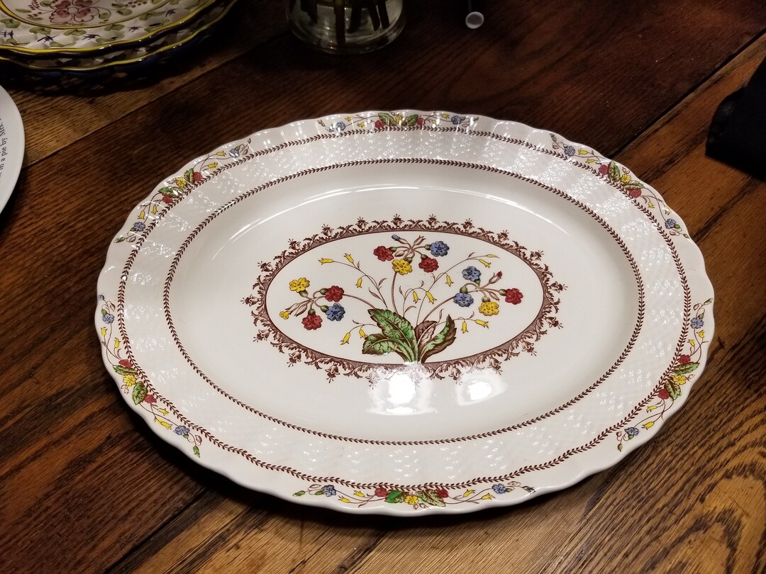 Vintage Spode Cowslip 12 Platter - Etsy UK