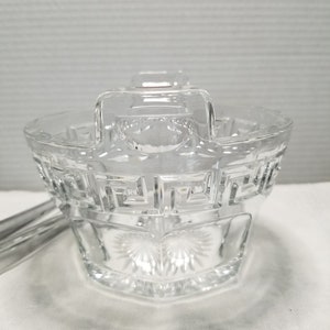 Vintage Heisey Glass Greek Key Ice Tub - Etsy
