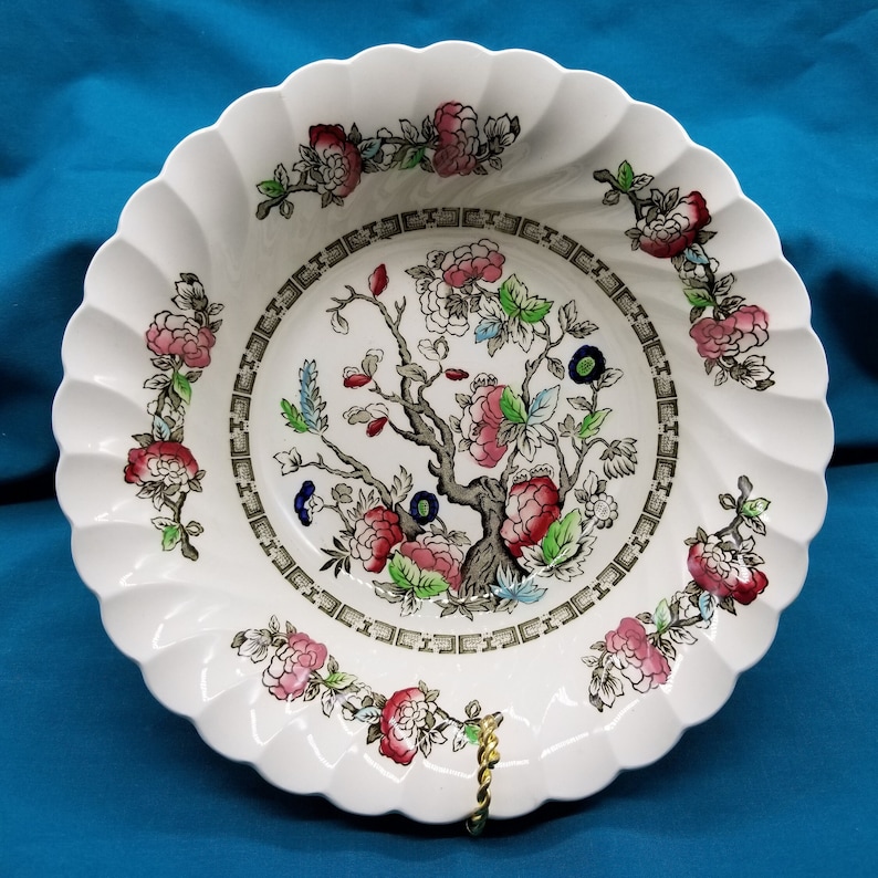 Vintage Myott Fine Staffordshire Ware Indian Tree Round | Etsy