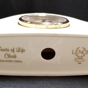 Vintage Lenox Porcelain Fruits of Life Mantle Clock - Etsy