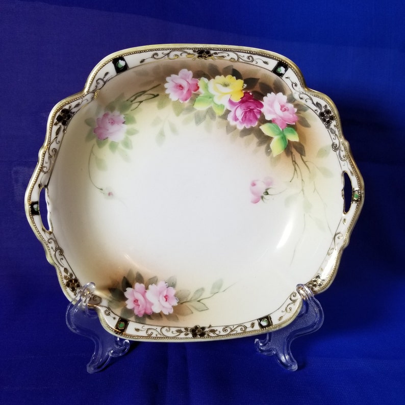 Vintage Nippon Hand-painted Bowl - Etsy