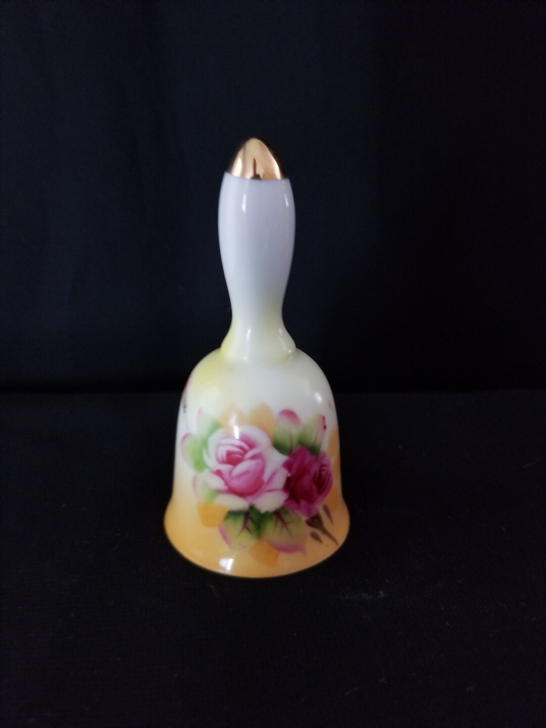 Vintage Lefton Floral Ceramic Bell - Etsy