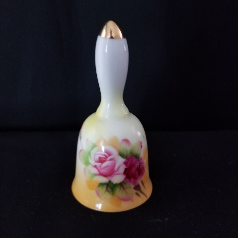 Lefton Rose Bell - Etsy