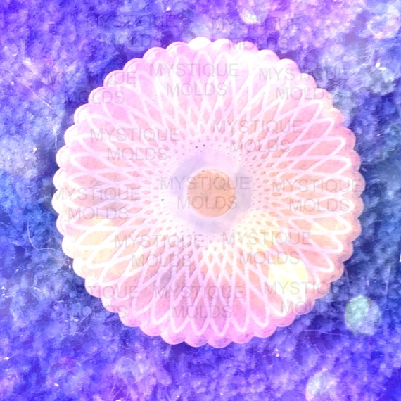 Acrylic blank Mandala Spirograph crystal grid for silicone | Etsy