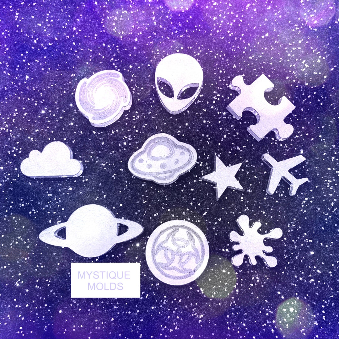 Acrylic Blanks Shaker Bits Outer Space Bits Acrylic - Etsy