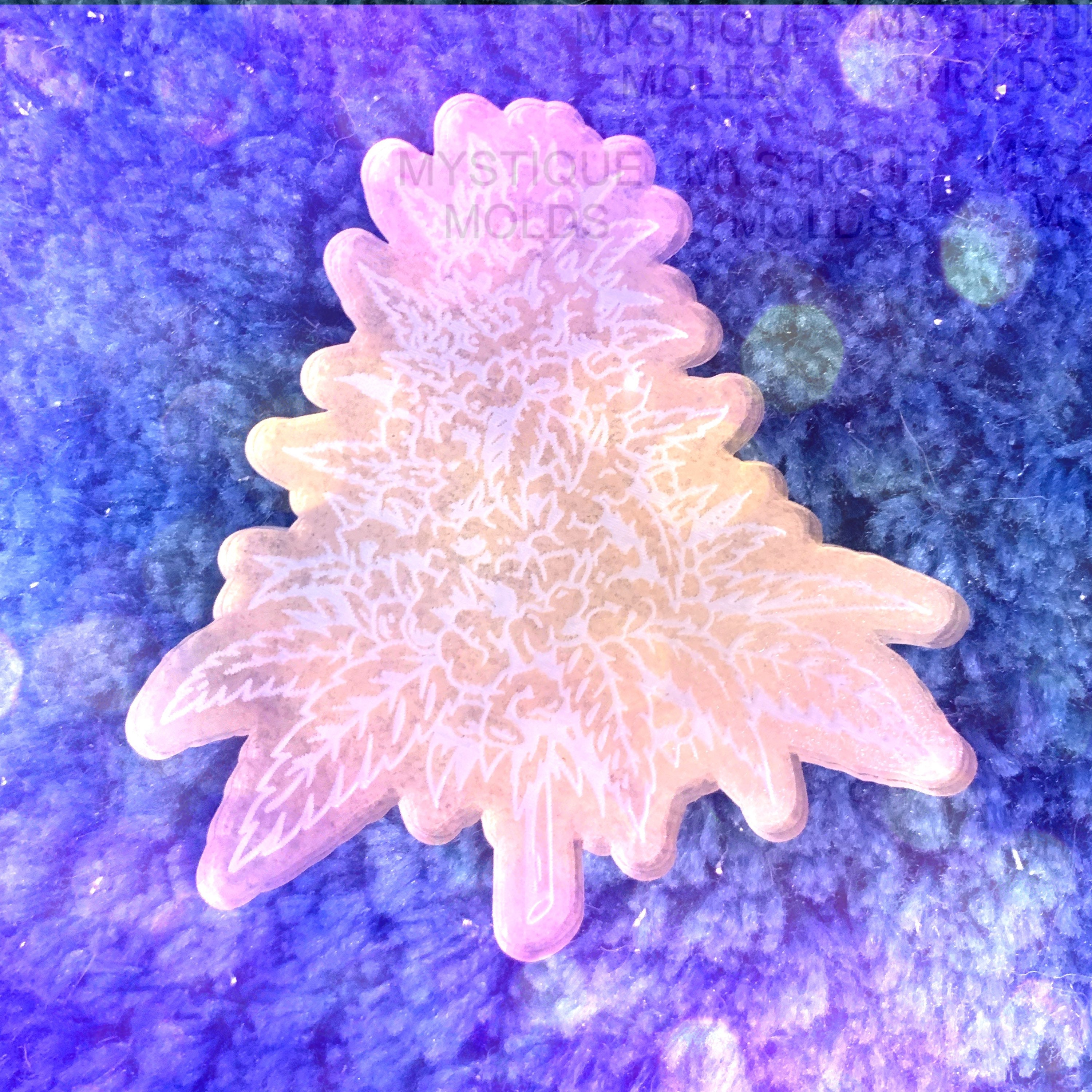 Acrylic blank mandala cannabis leaves for silicone mold making resin ...