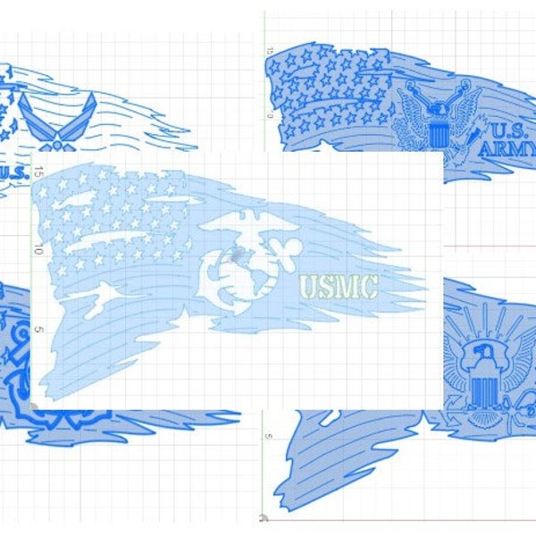 Tattered Flag Dxf - Etsy