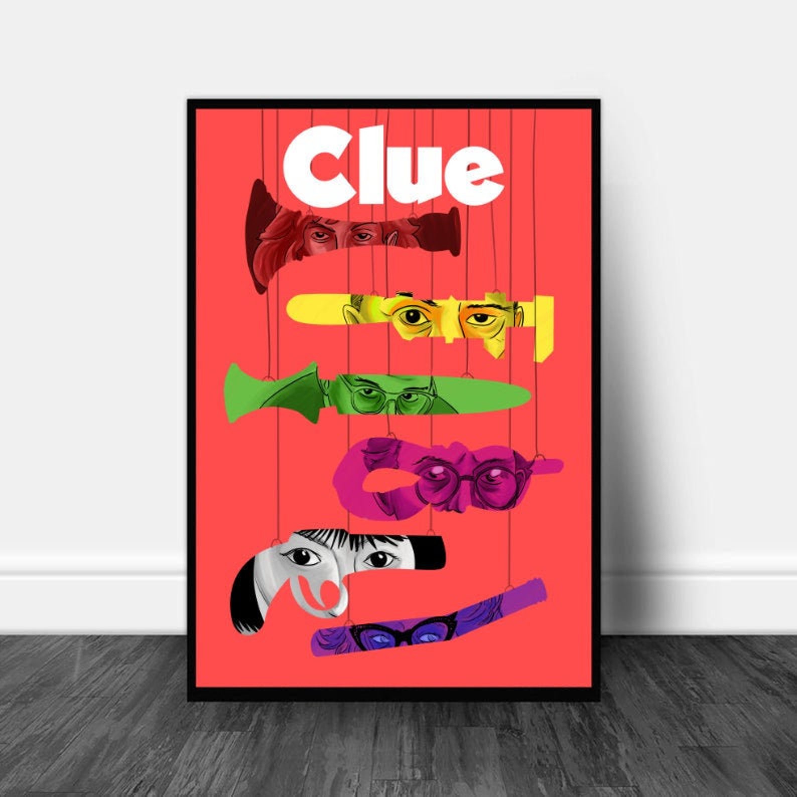 Clue Movie Poster minimalist Fan Art - Etsy